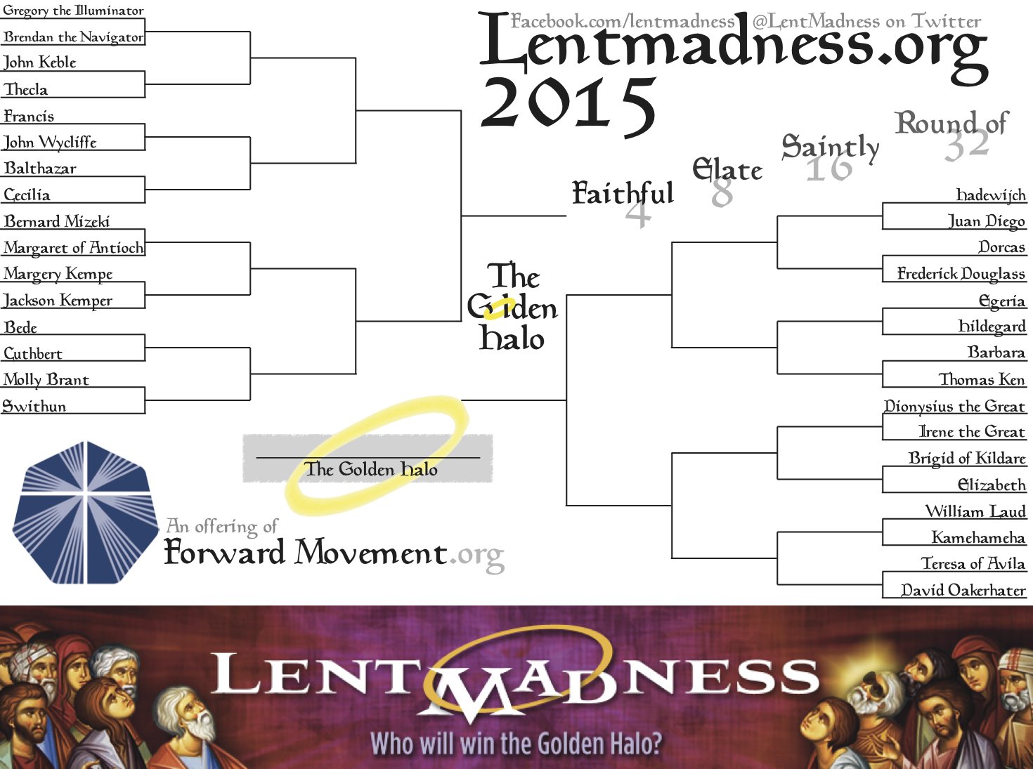 All Brackets' Day: The 2015 Bracket Unveiled! | Lent Madness